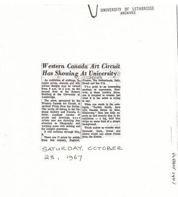 Prints from the Sixties | October, 1967 | Floor 2 , Science Building ...