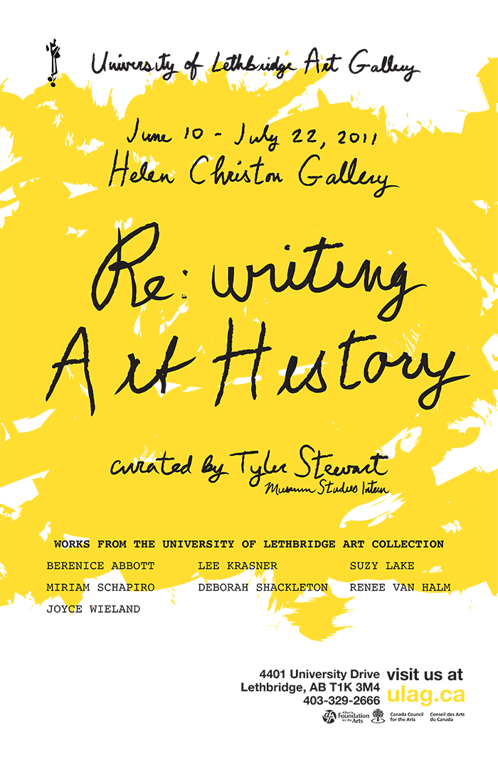 Re:Writing Art History June 10 – July 22, 2011 Helen Christou Gallery ...